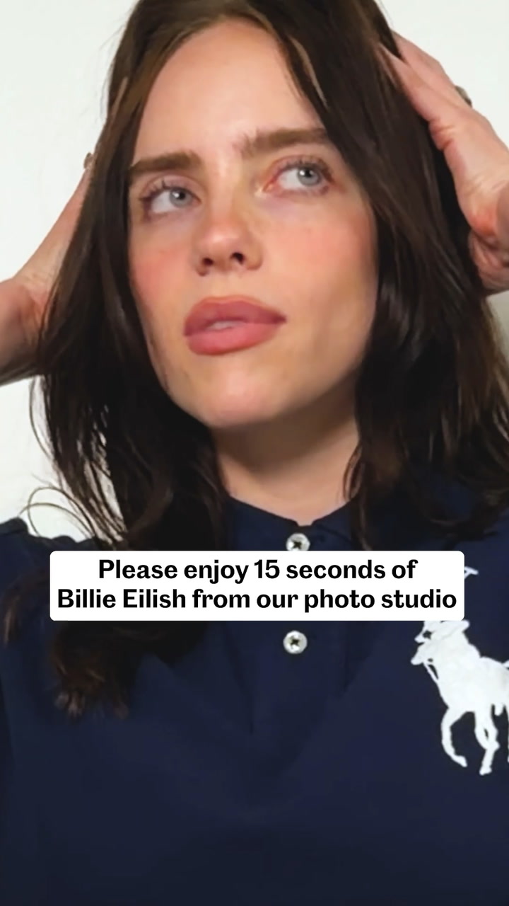 Billie Eilish at the CinemaCon 2026 photo studio