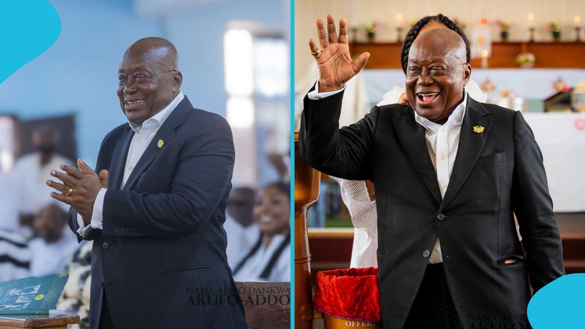 Nana Addo gives a singer money with his left hand at an event, netizens ...
