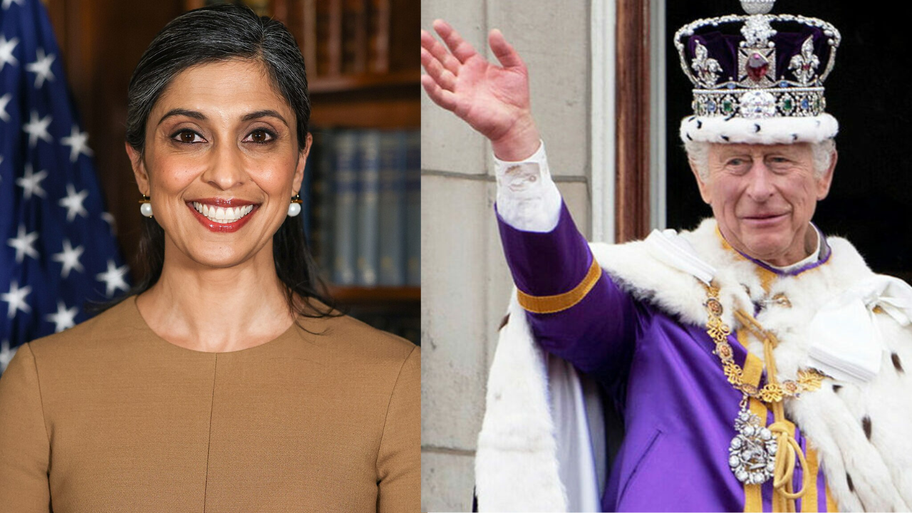 Usha Vance spotted with baby bump in $500 designer outfit during royal ...