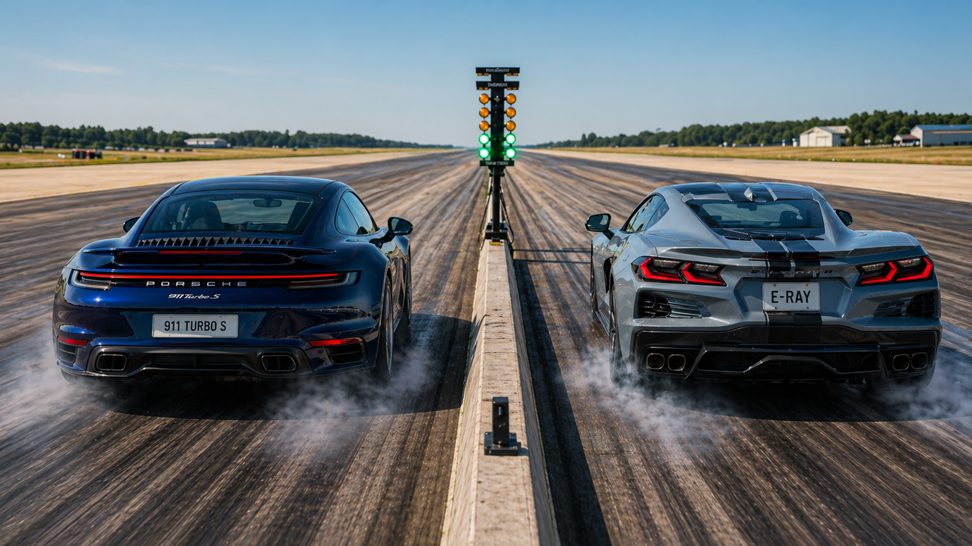 Can Corvette ERay beat Porsche 911 Turbo S?