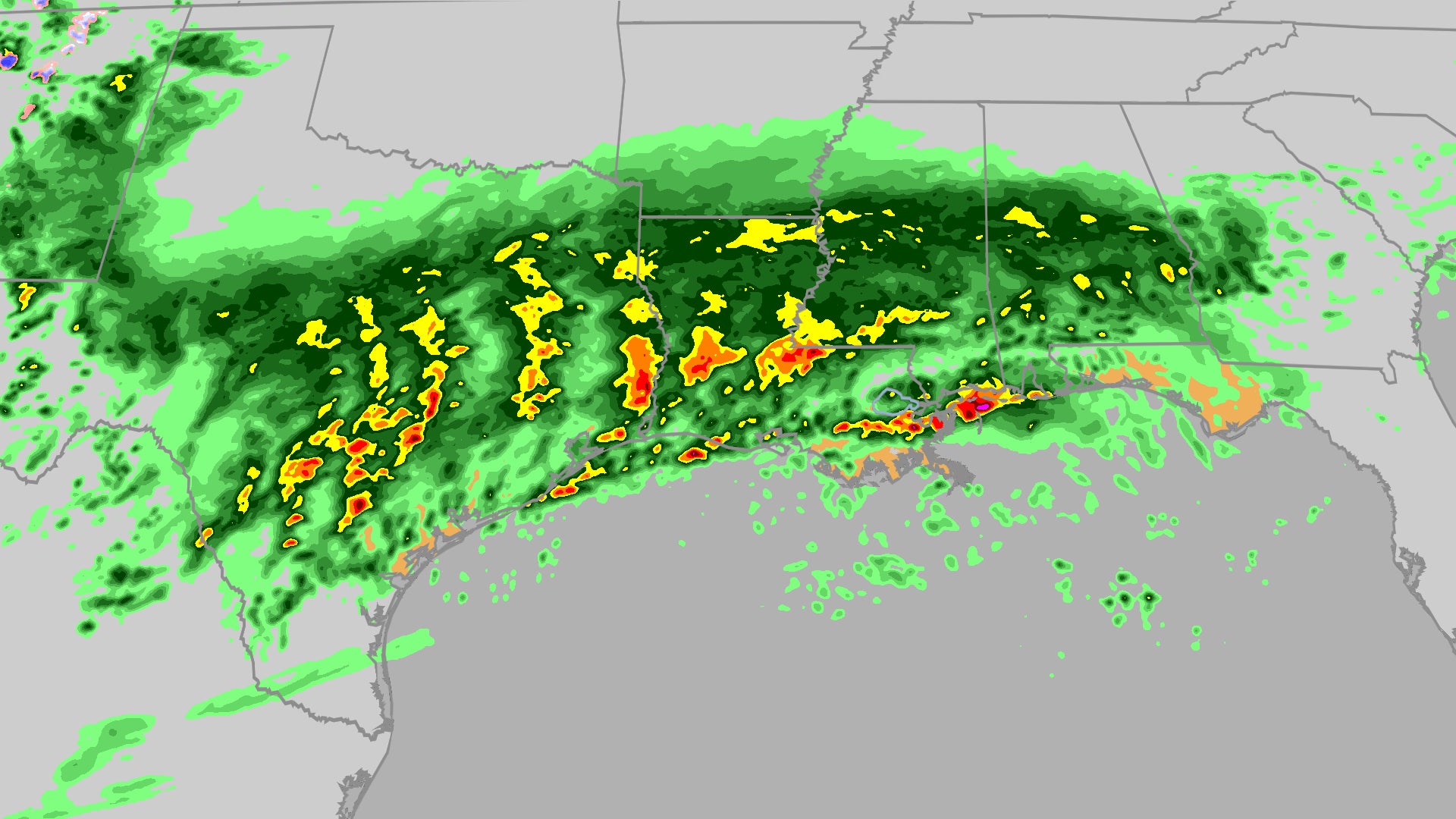 Rounds of rain, storms to impact Gulf Coast into weekend