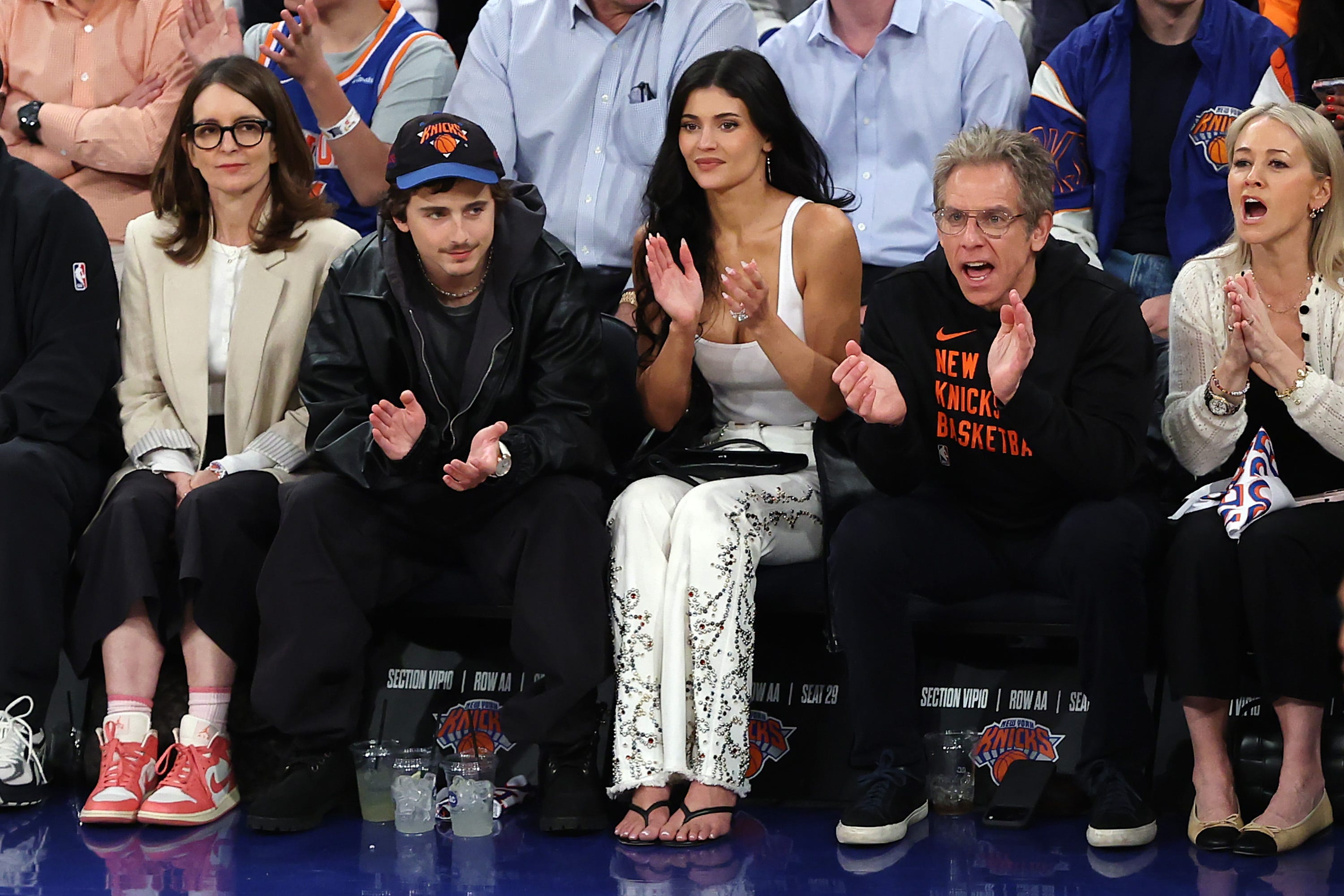 Timothée Chalamet called out for 'manspreading' next to Tina Fey