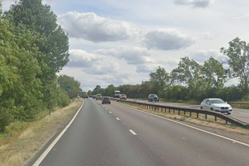 A1 closed in both directions near Stamford after crash