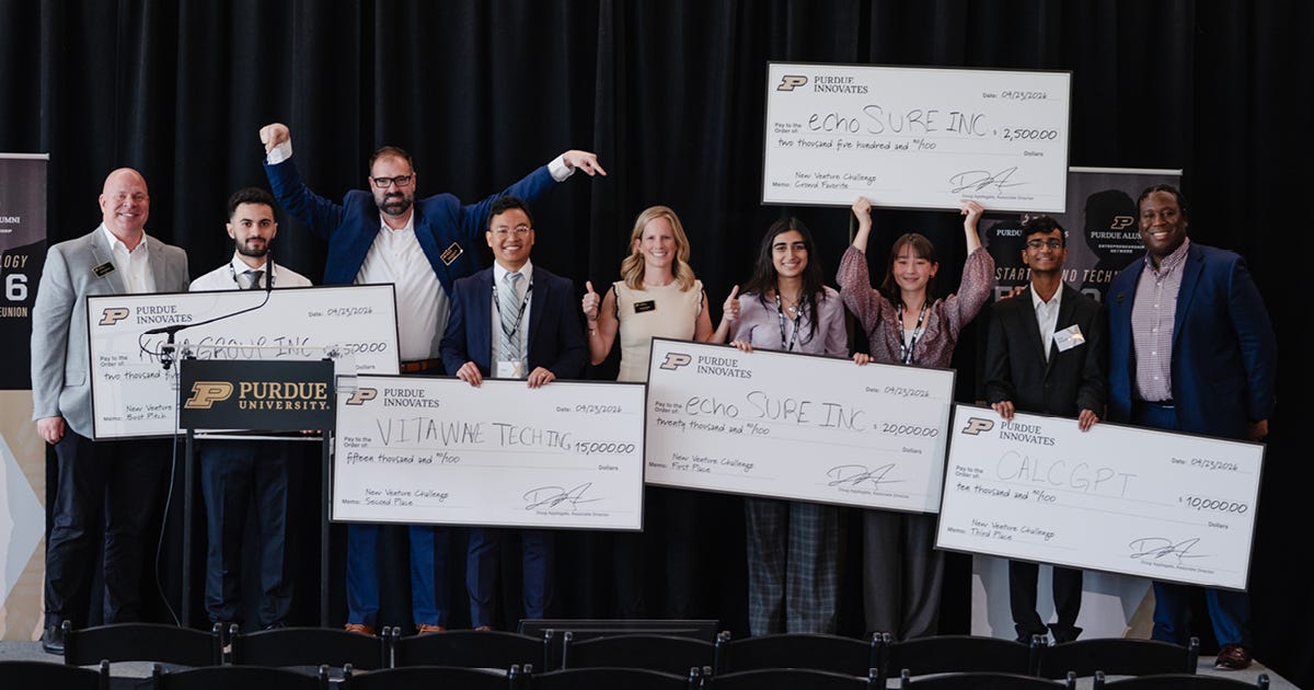Purdue student startups split $50K in New Venture Challenge