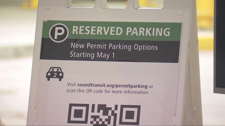 Sound Transit kicks off paid, reserved parking at some light rail stations