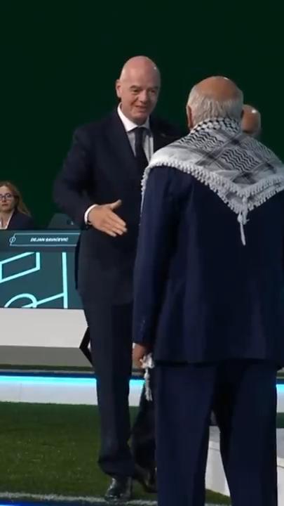 Palestinian and Israeli football chiefs refuse to shake hands at FIFA ...