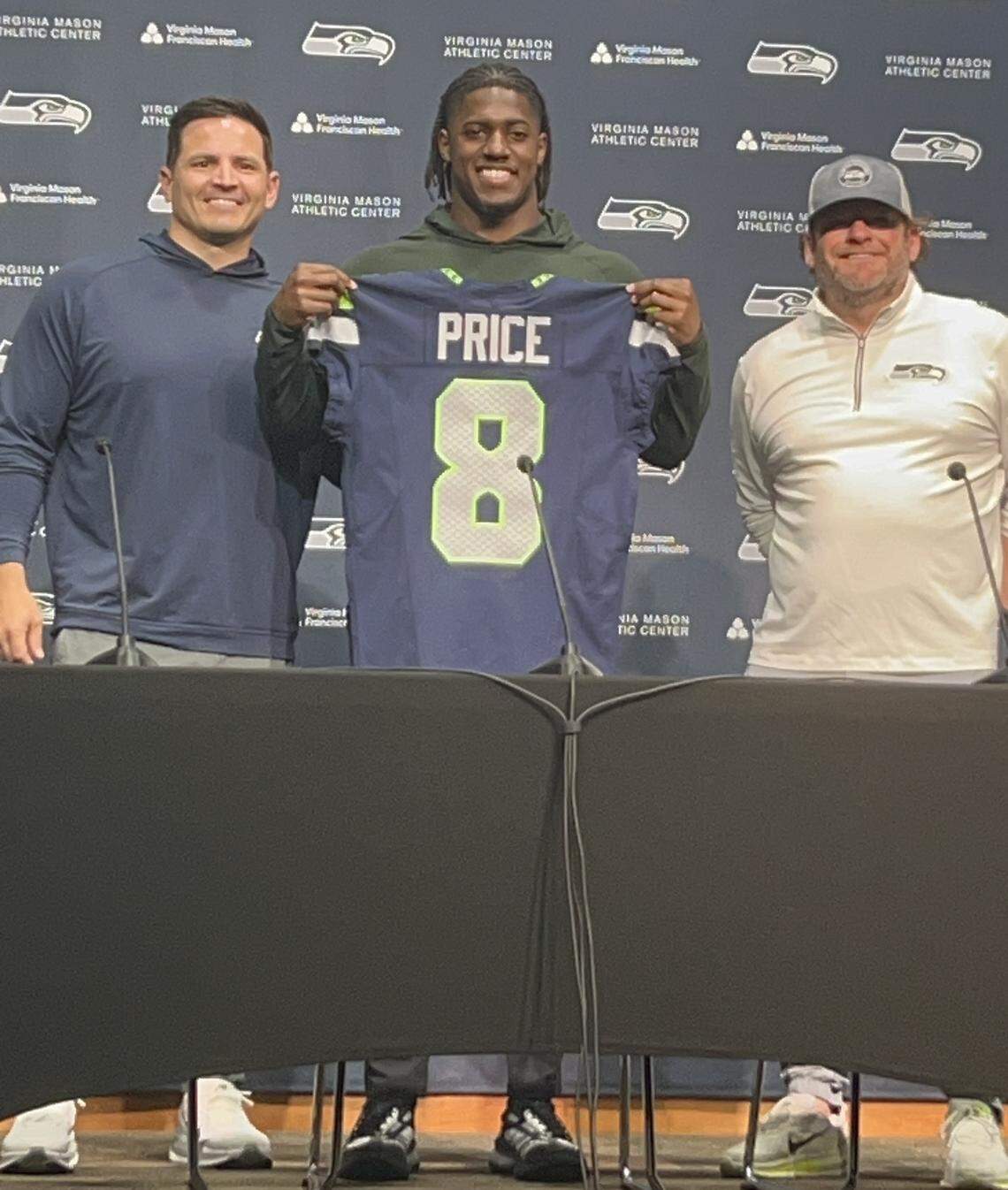 Five takeaways from Seahawks rookie camp, including Jadarian Price's hands