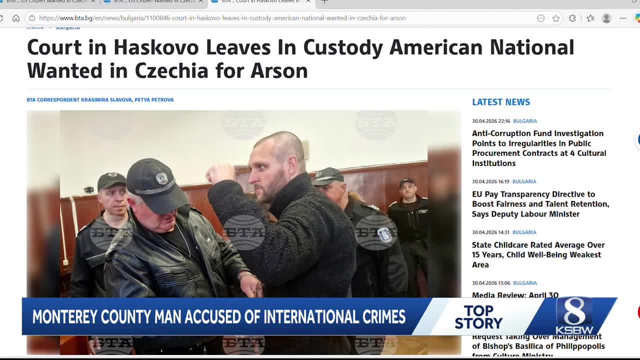 Monterey Peninsula vandalism suspect held in Bulgaria on terrorism ...