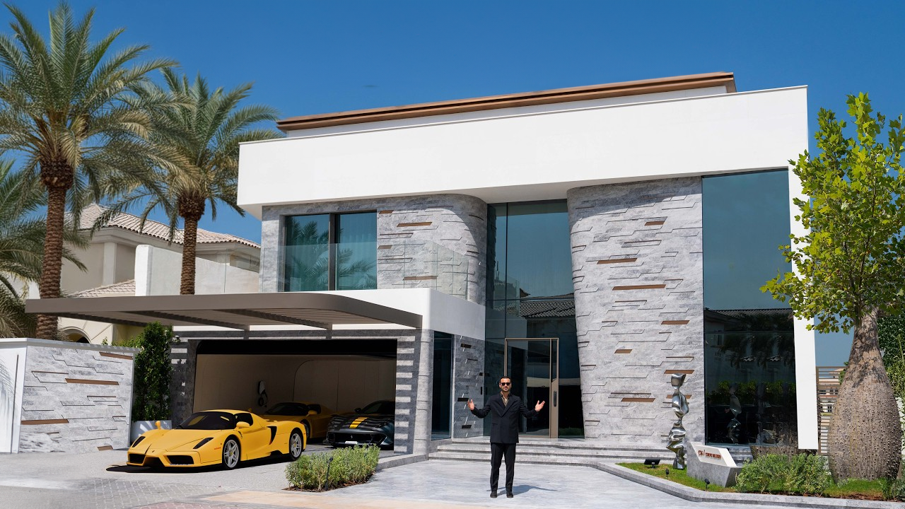 Inside a $25M Dubai waterfront mansion