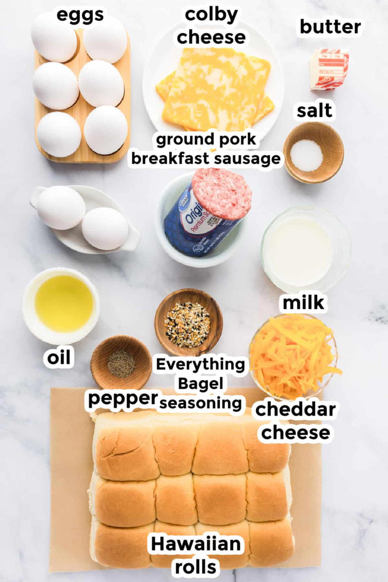 Breakfast sliders (with sausage)