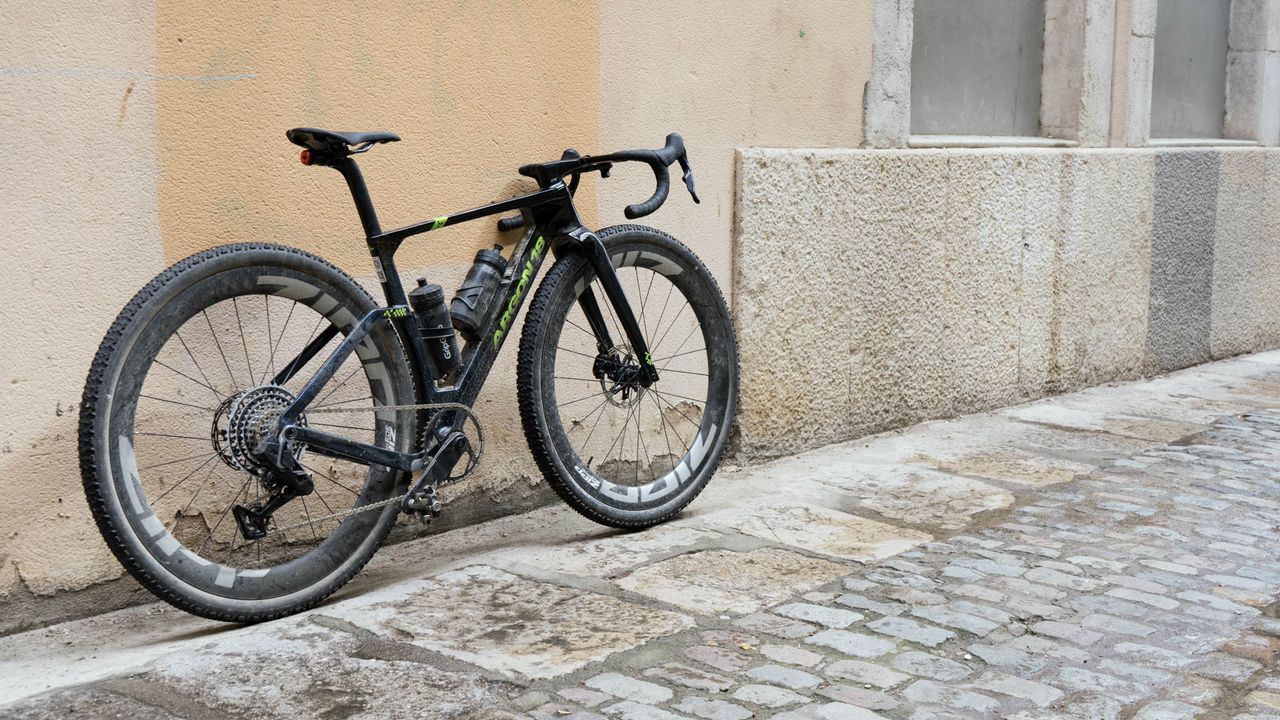 I spotted a new Argon 18 aero gravel bike while trying to have a beer ...