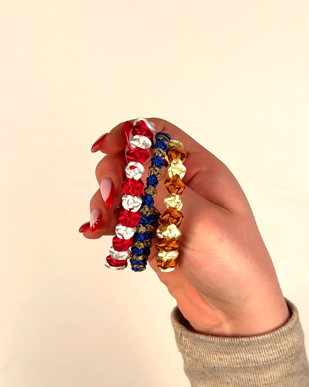 Handmade rose bracelet tutorial🌹