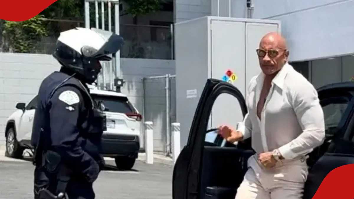 Dwayne Johnson pulled over by police in Hollywood after co-star’s Walk ...