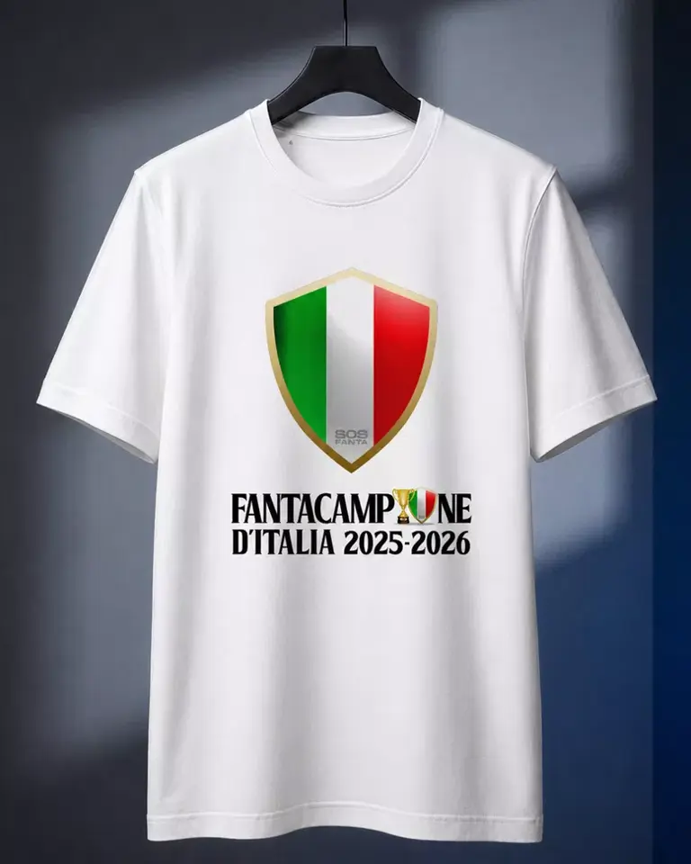 Chi ha vinto il fantacalcio 2025-26? La maglia celebrativa di SOS Fanta ...