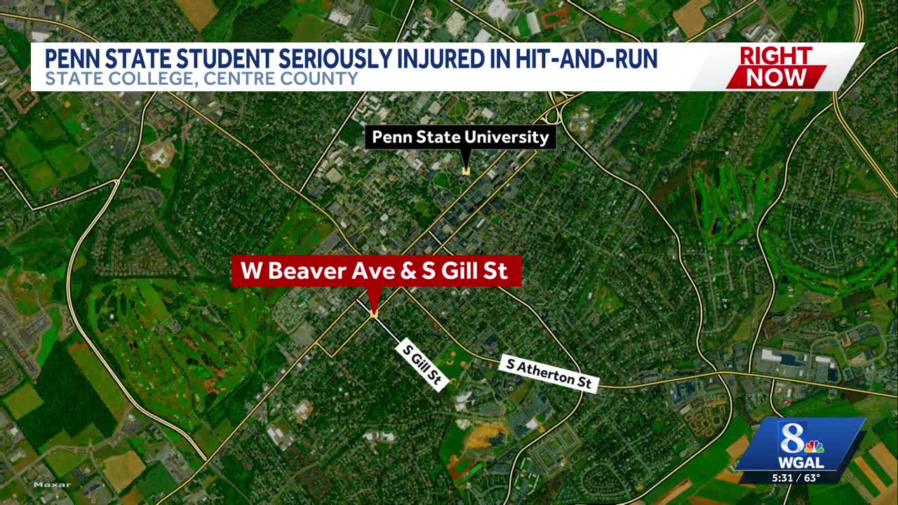 Penn State student seriously injured in State College hit-and-run