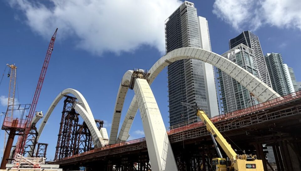 As Miami's Signature Bridge rises, nearby businesses feel the strain