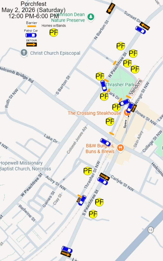 Road closures planned for Norcross Porchfest and Japanese Children’s ...
