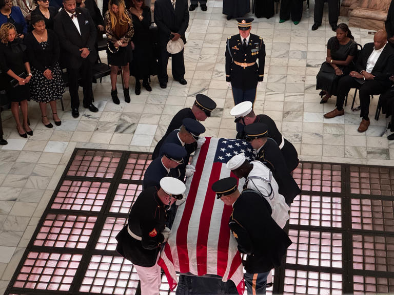 Rep. David Scott honored in memorial service at Georgia Capitol