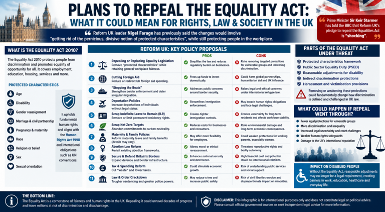 Plans to repeal the Equality Act and what it could mean for rights