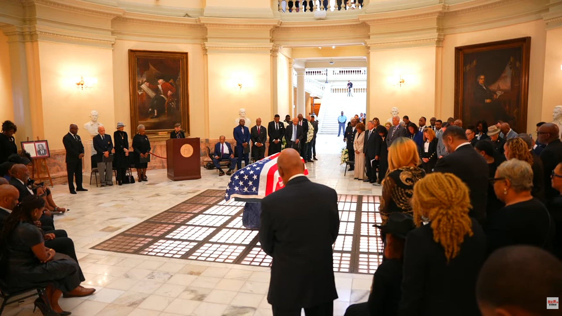 Congressman David Scott lying in repose at Georgia Capitol