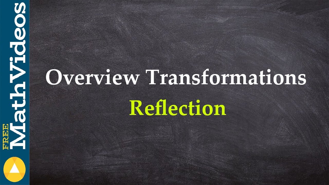 Overview transformations reflections - Online tutor - Free math videos