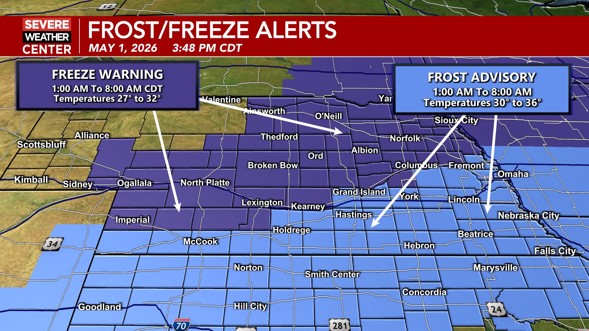 Frost advisories and freeze warnings in place ahead of another chilly ...