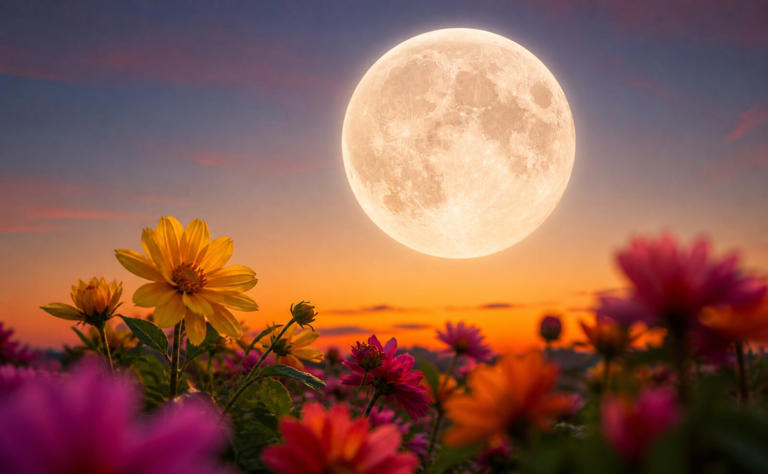 Luna de flores 2026 ilumina el cielo hoy, 1 de mayo; ¿a qué hora verla ...