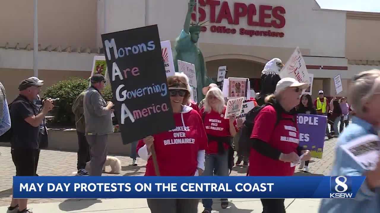 May Day protests sweep Central Coast over workers’ rights, Trump ...