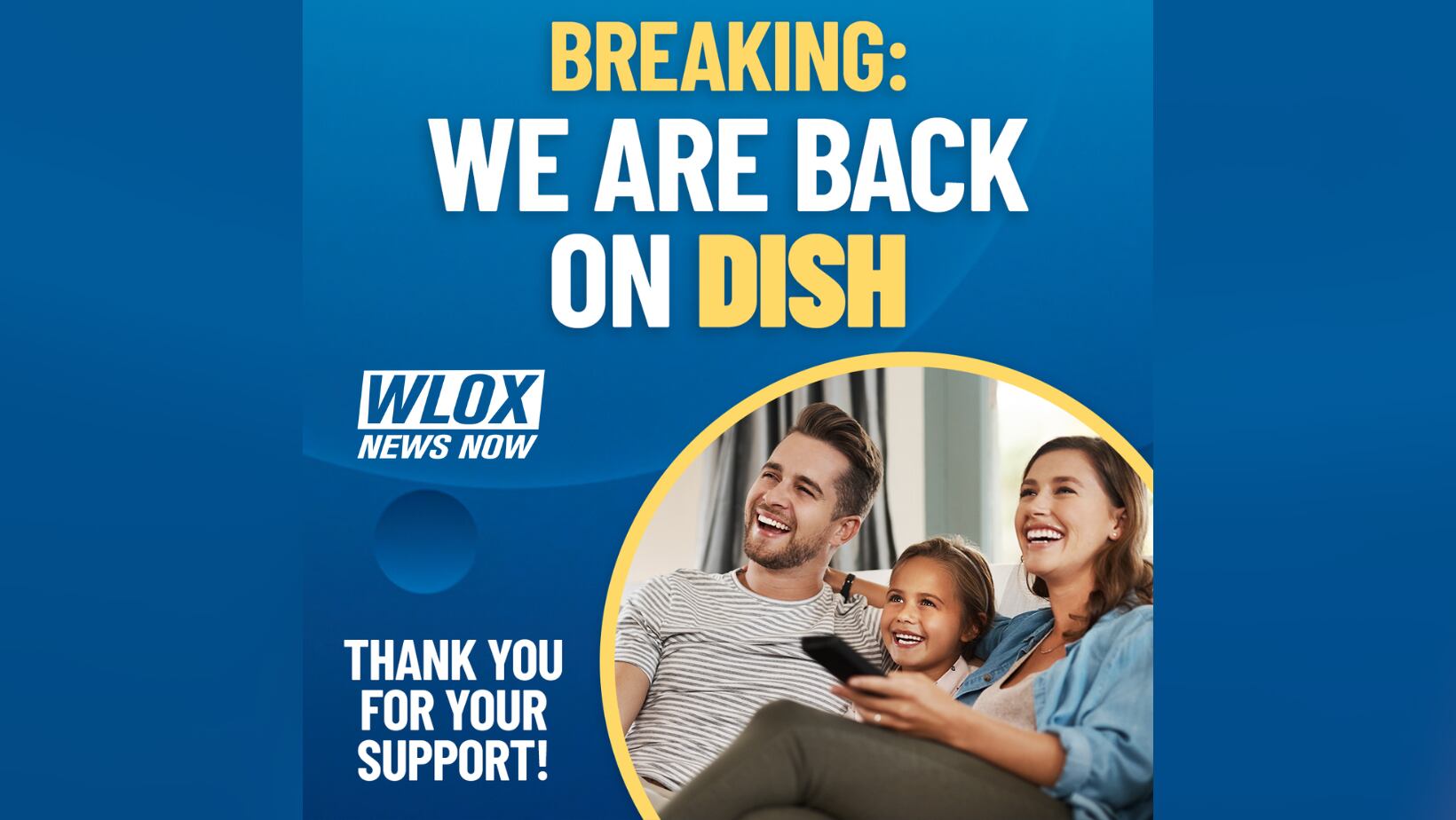 WLOX is back on DISH Network