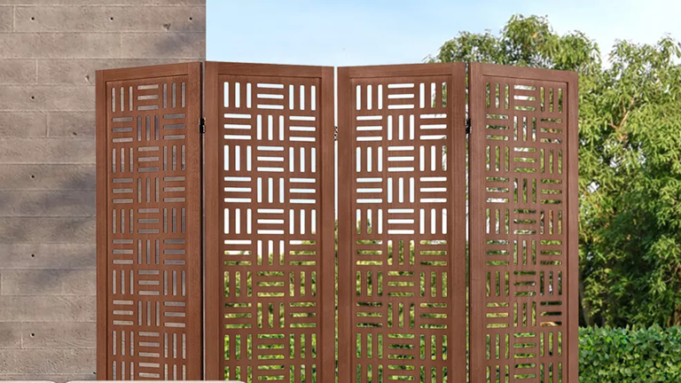 Target's $110 vintage wood room divider offers stylish privacy for ...