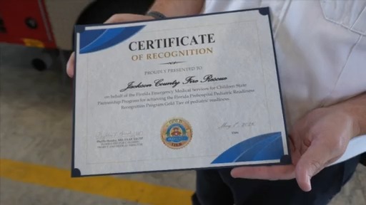 Jackson County Fire Rescue recognized as gold-tier in pediatric readiness