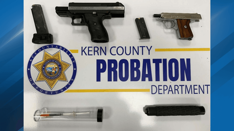 Guns and drugs found during probation search, one arrested
