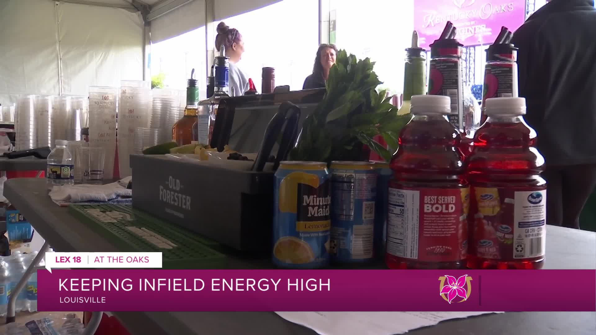 Keeping the energy high at the infield