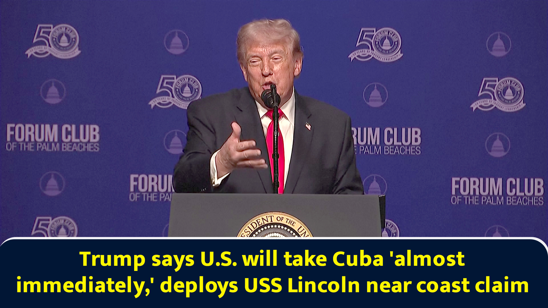 Trump says U.S. will take Cuba 'almost immediately,' deploys USS ...