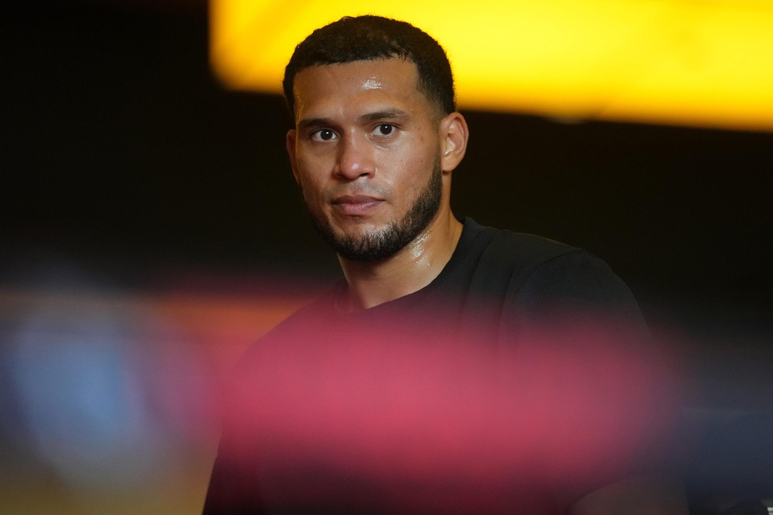 David Benavidez makes statement at weigh-in ahead of cruiserweight ...