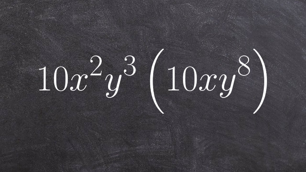 How to math - Simplify a monomial using product property of exponents