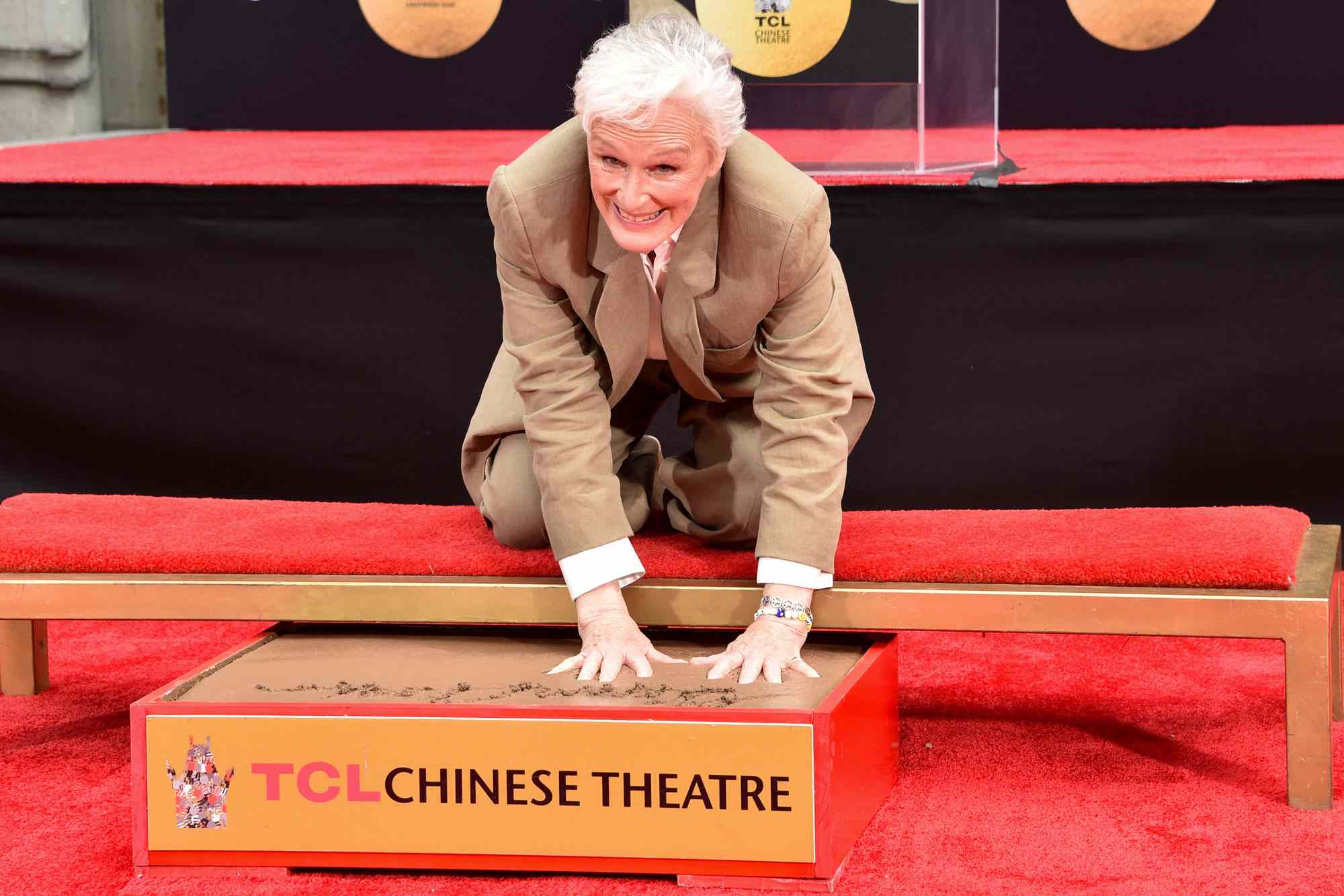 Glenn Close immortalized with hand and footprint ceremony at TCL ...
