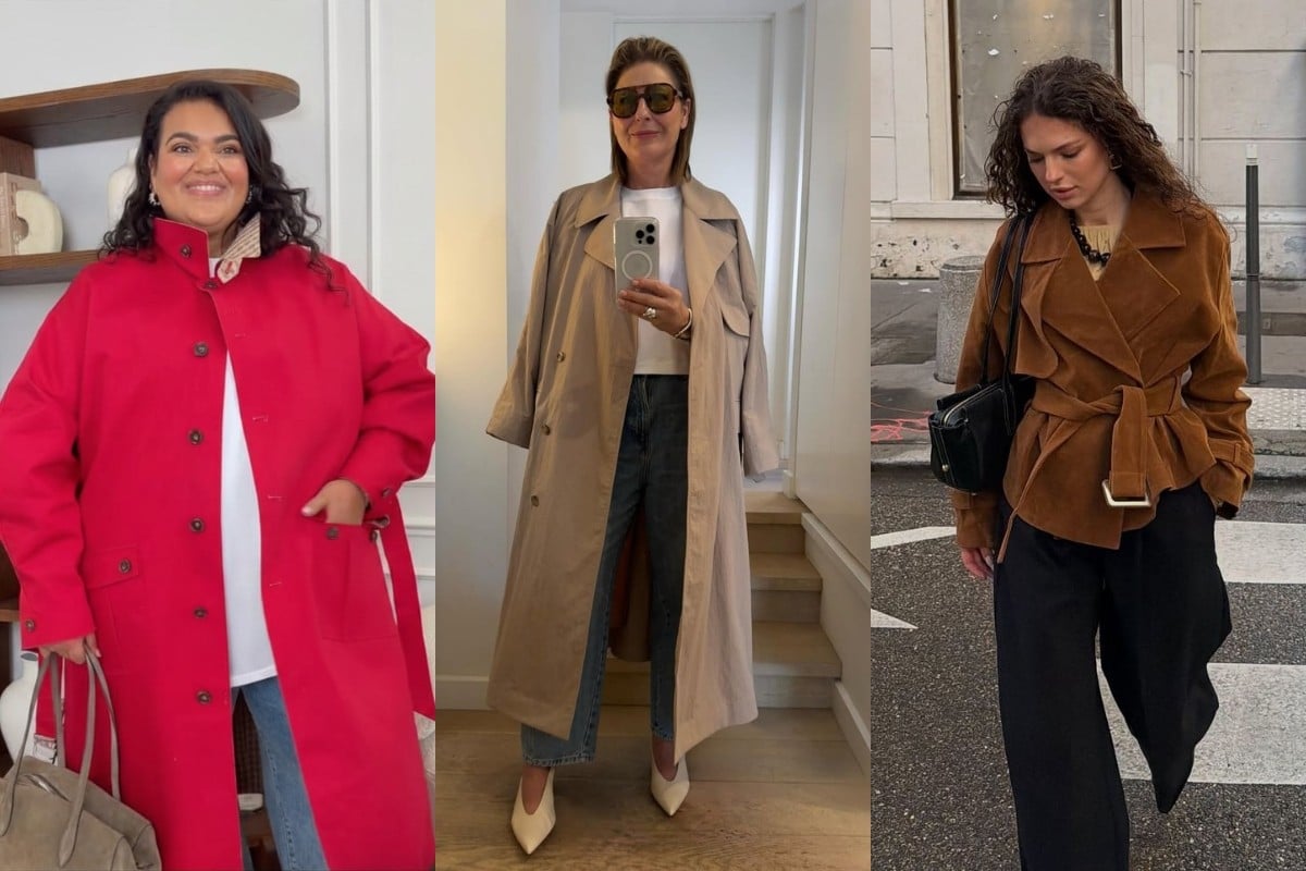 A trench coat is the ultimate shortcut to looking polished. I've found ...