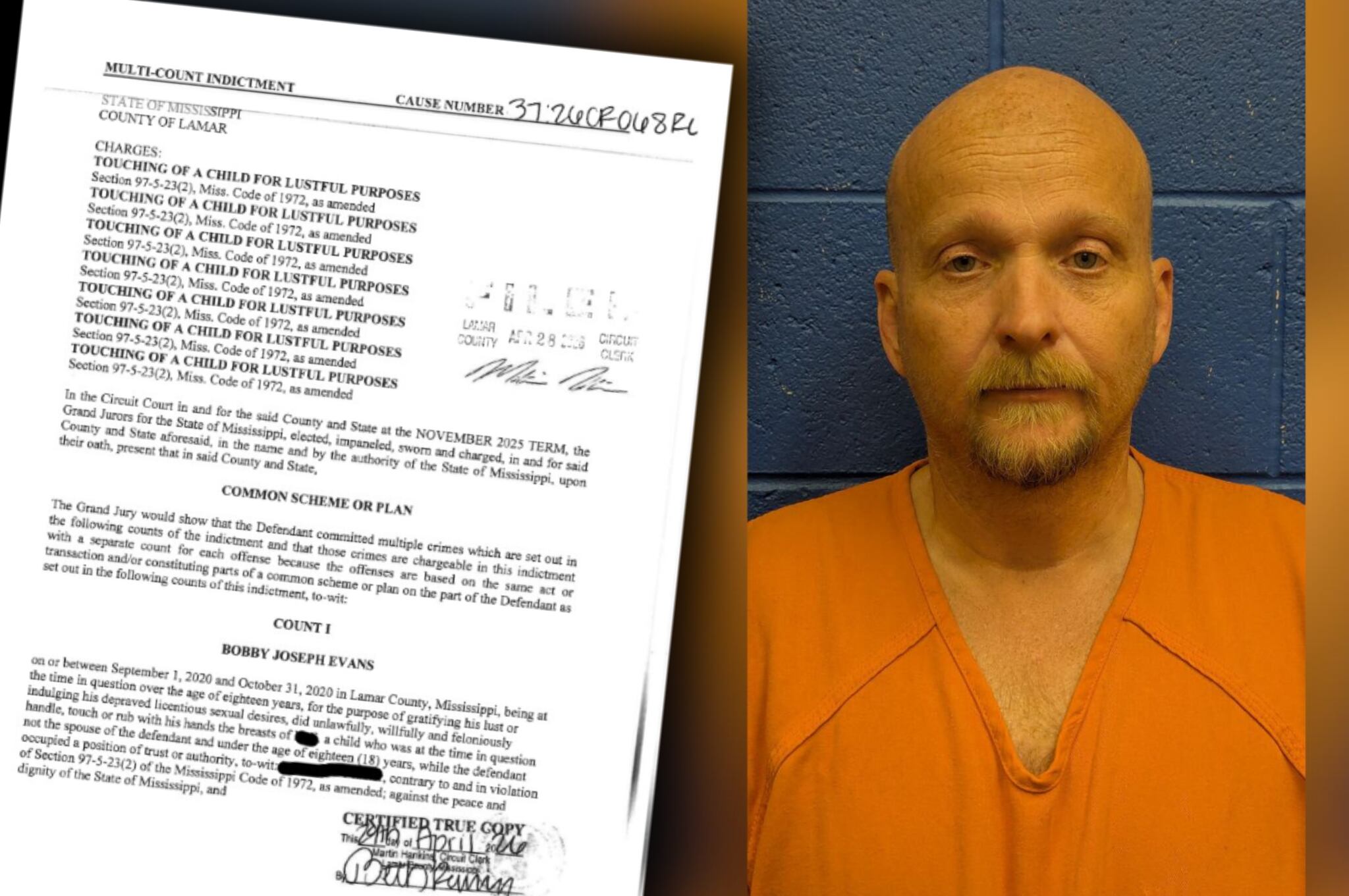 Lamar Co. deputy coroner accused of years of sexual abuse, indictment shows