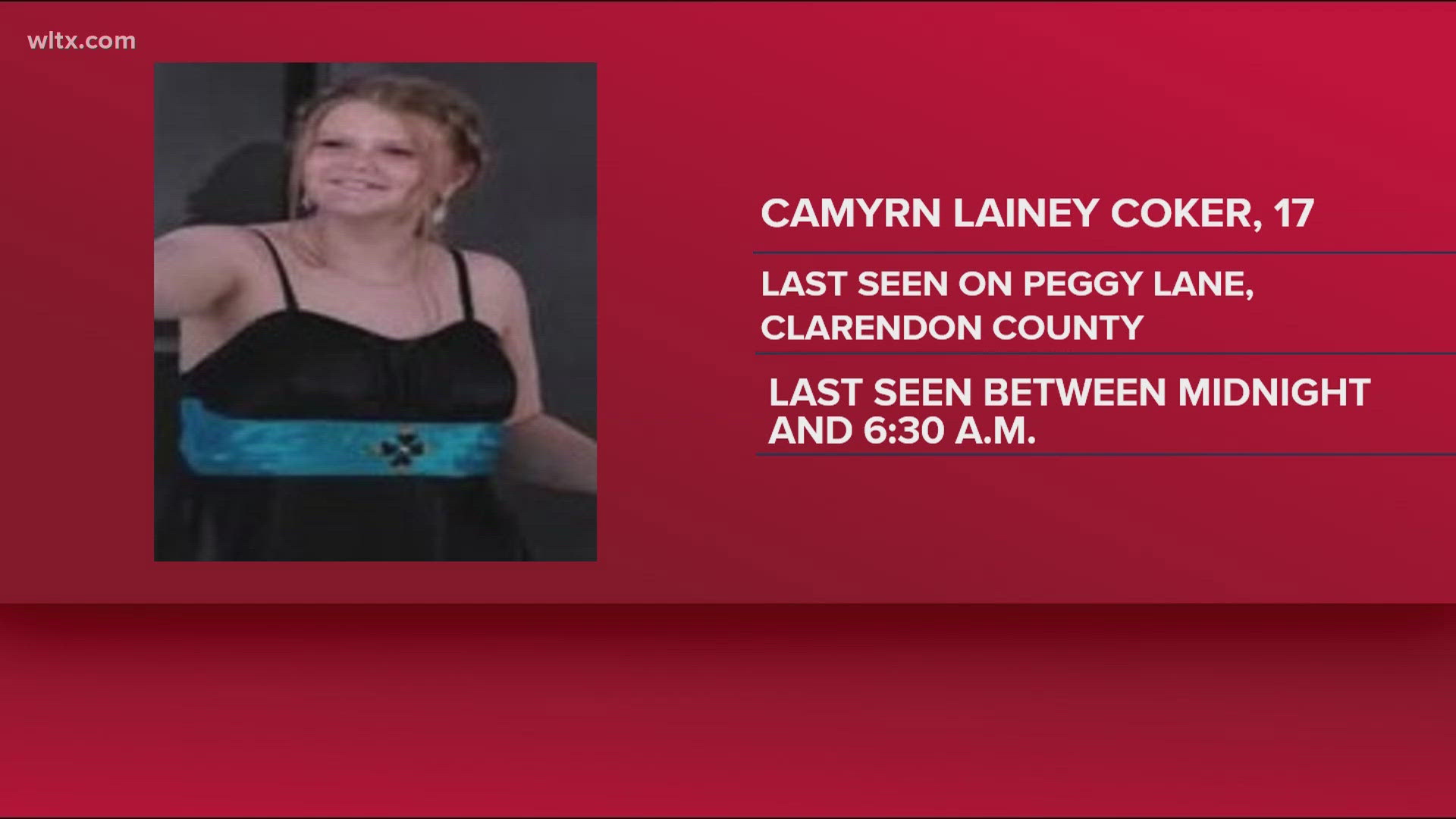 Search underway for missing teen in Clarendon County