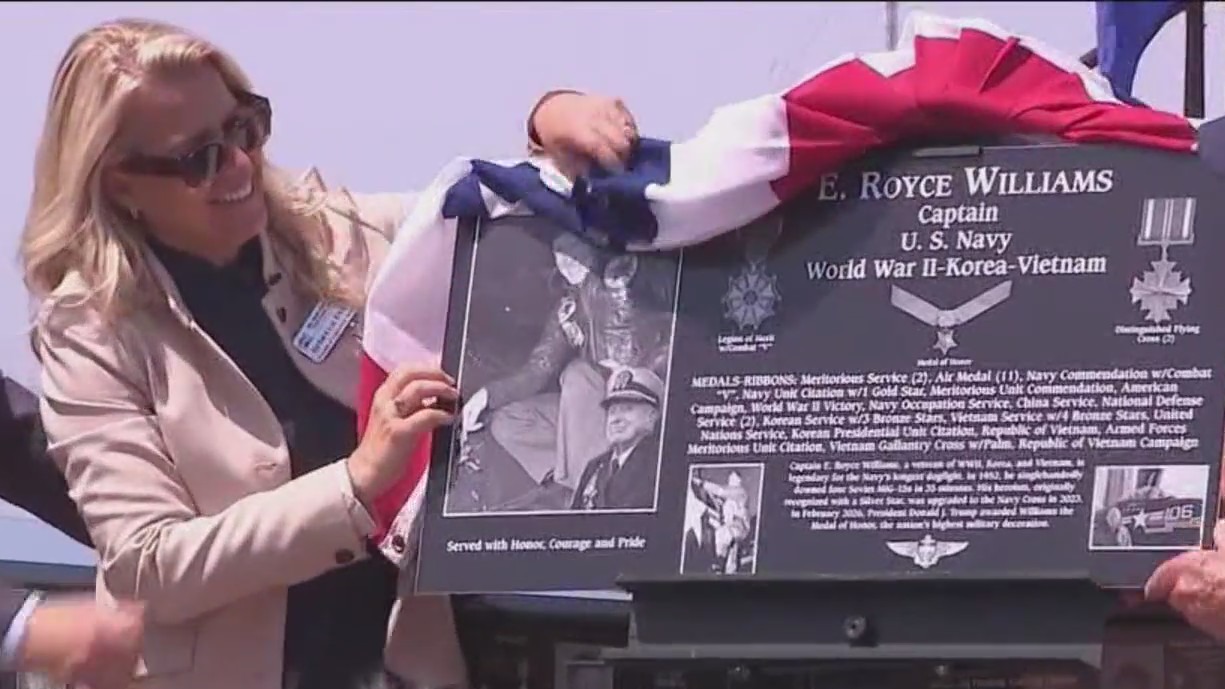 Medal of Honor recipient Royce Williams honored at Mt. Soledad