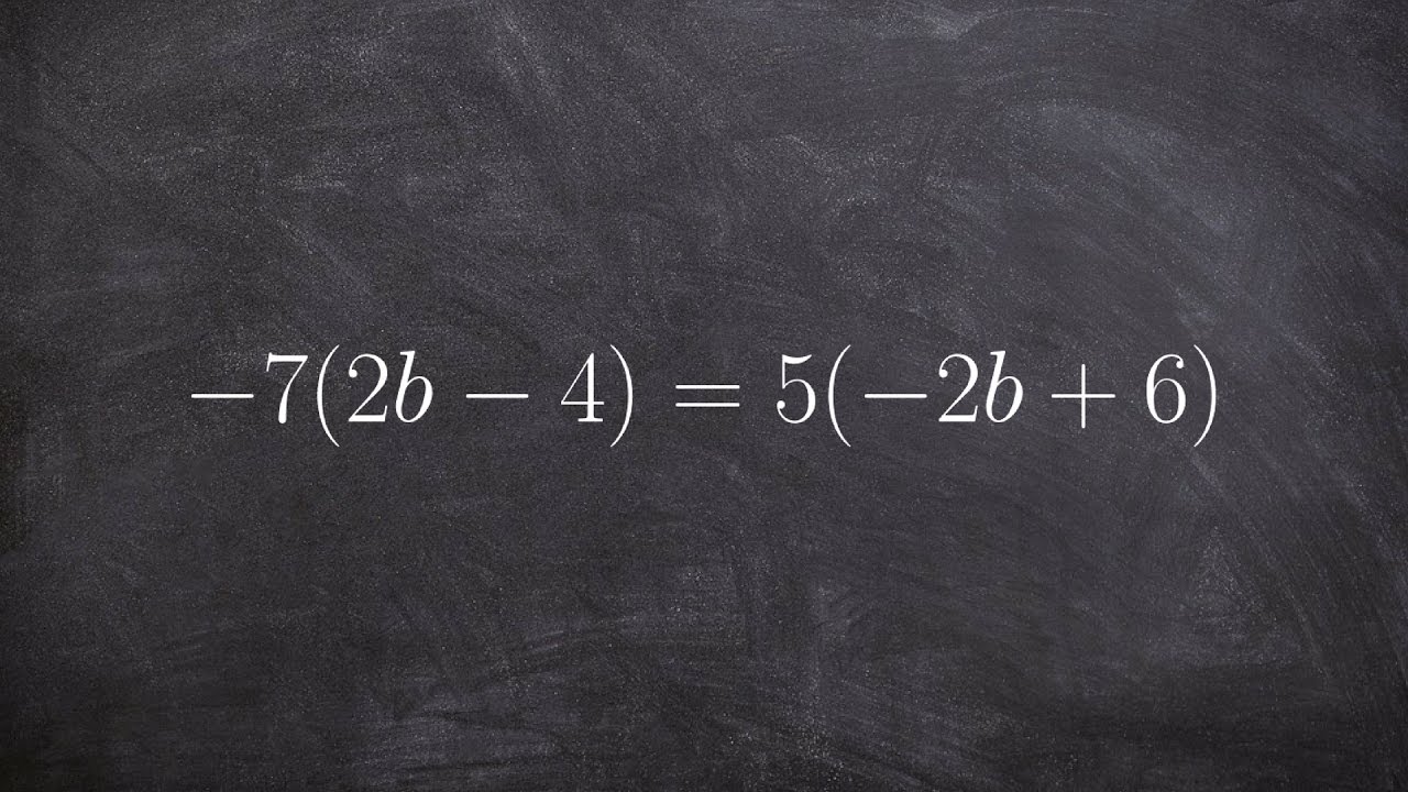 How to solve an equation with a variable on both sides