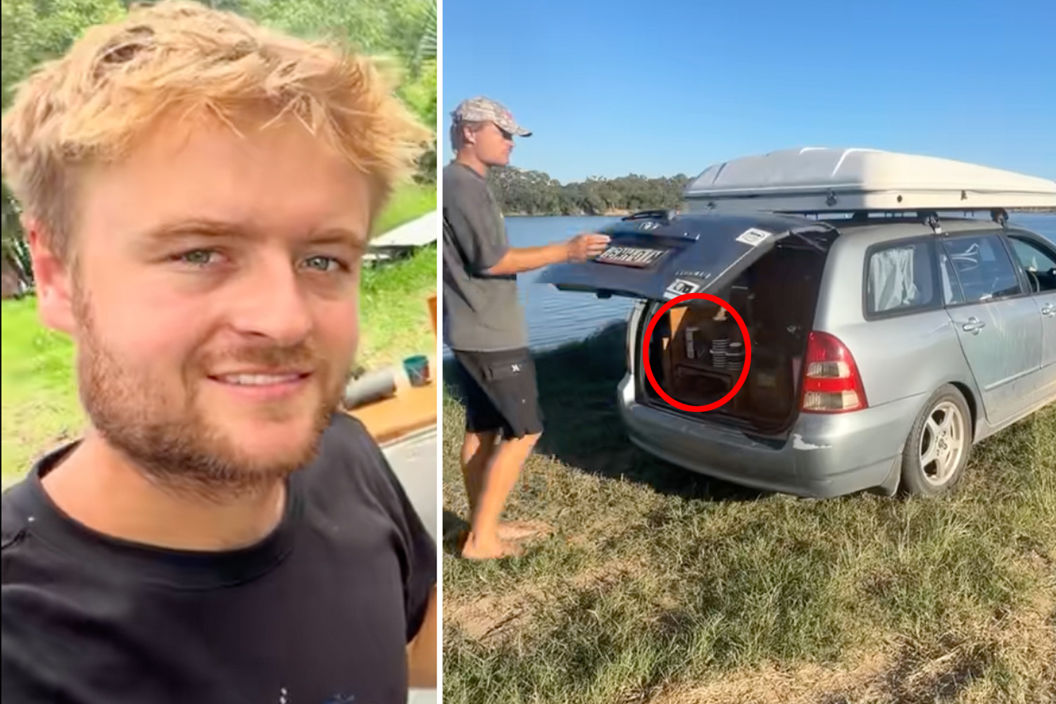 Genius side hustle in boot of Aussie’s $2,000 Corolla funds dream road ...