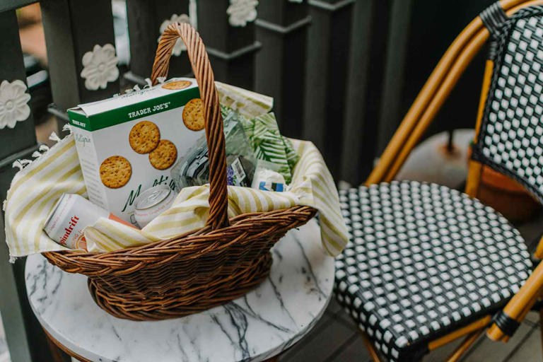 This $20 wicker outdoor gem doubles as a storage find (it's so cottagecore)