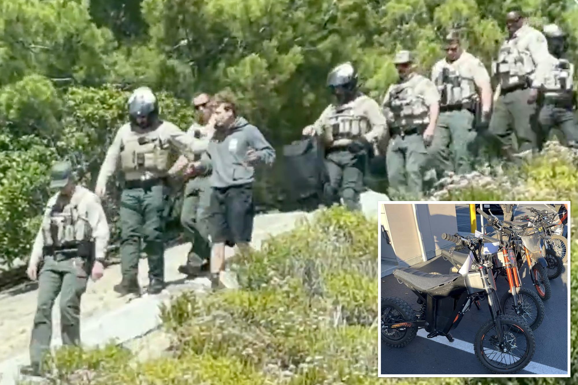 Baby-faced e-bike rider leads caravan of cops on wild chase through ...