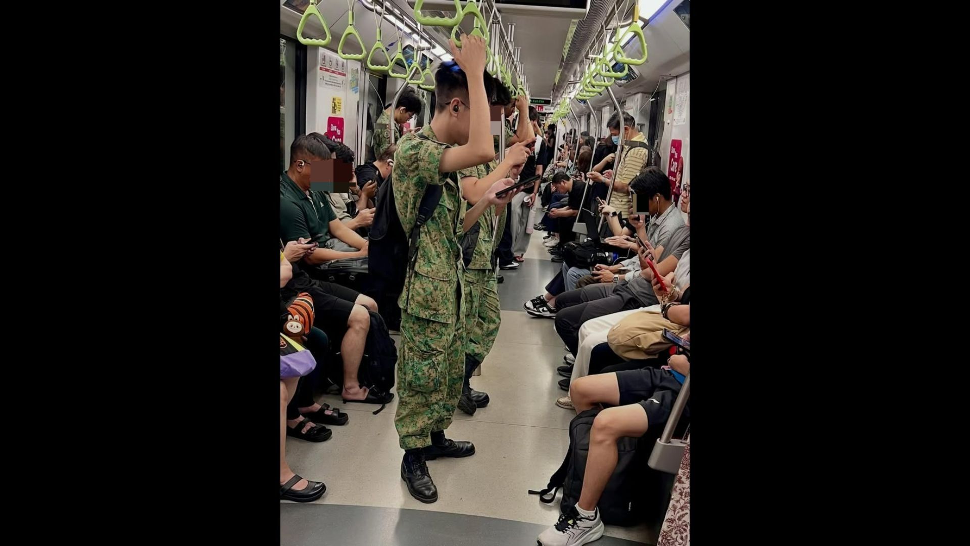 Man criticised online after calling out NSFs for using phones on MRT ...