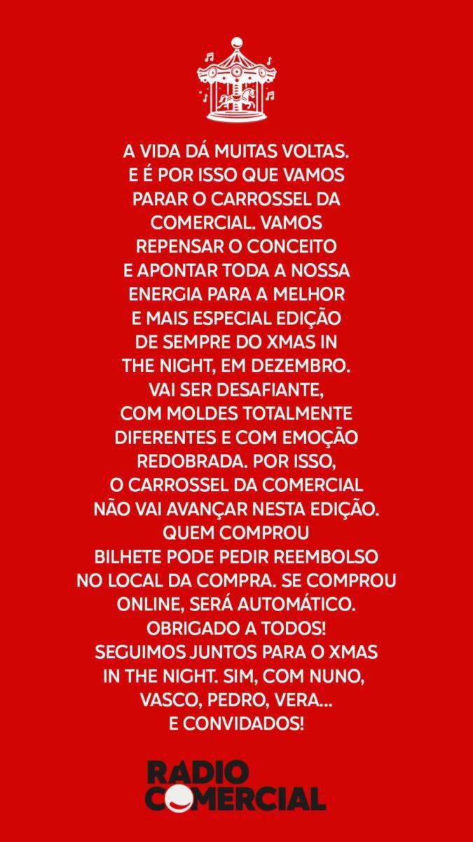 Espetáculo ao vivo que contava com regresso de Nuno Markl aos palcos é ...