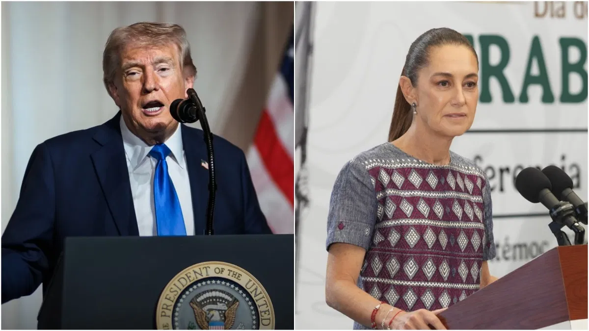Trump imita la voz de Sheinbaum y confirma que hablaron sobre el Golfo ...