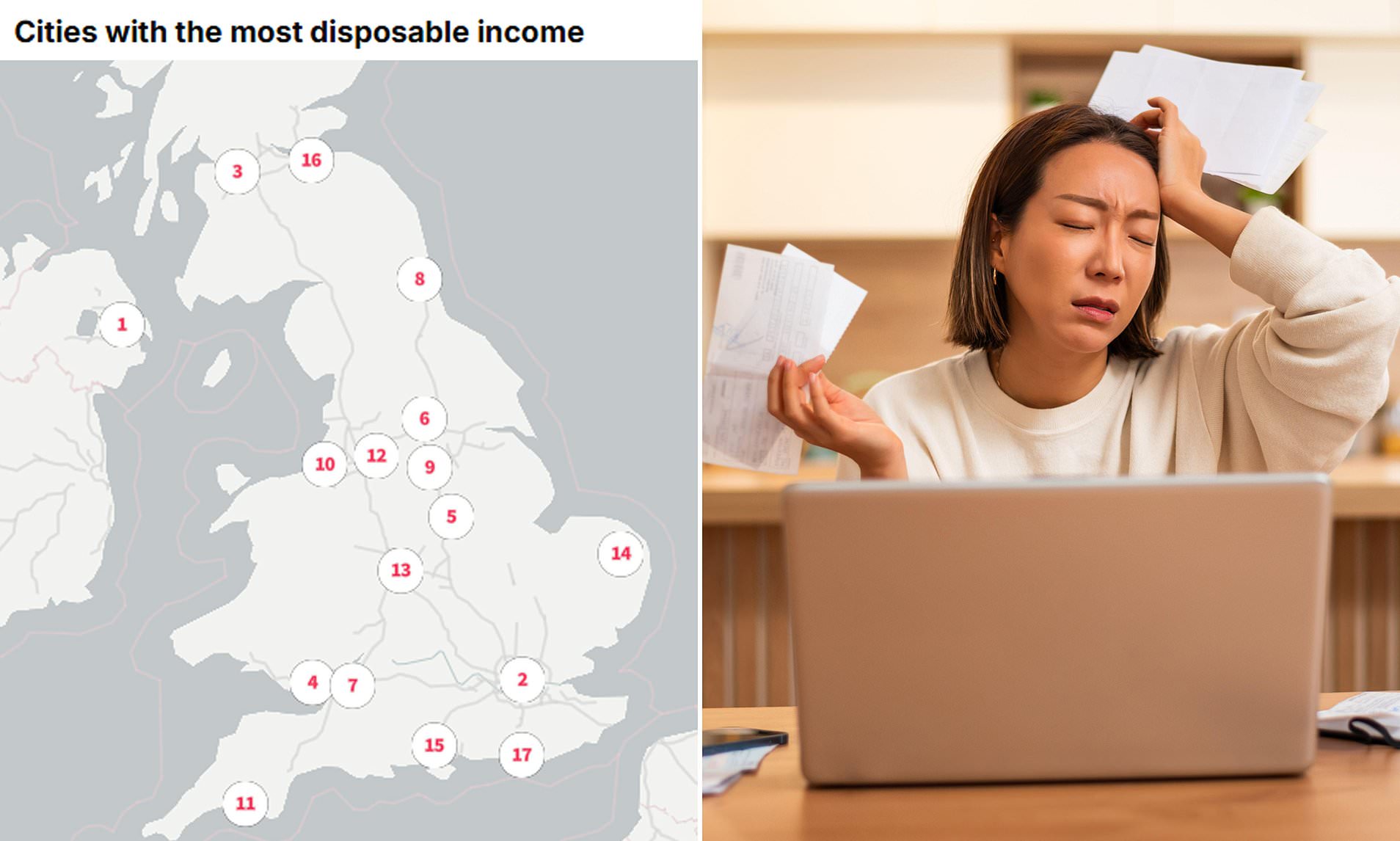 Surprise city with the most disposable income revealed - how does your ...