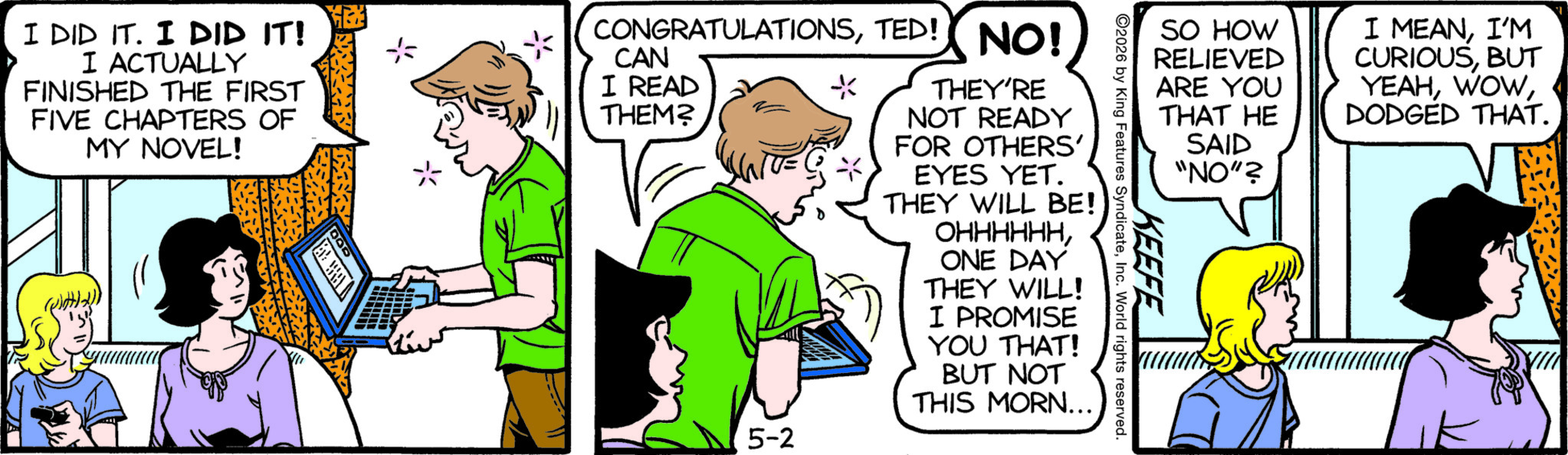 Sally Forth by Francesco Marciuliano; drawn by Jim Keefe
